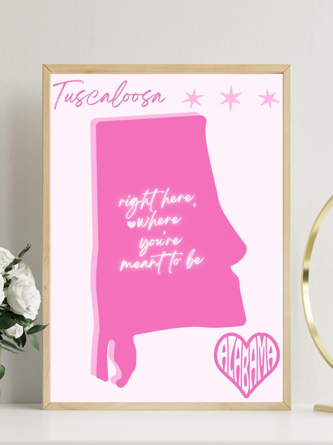 Custom College Wall Art for Dorm - Etsy