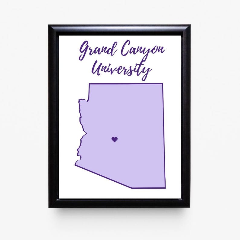 Gcu/grand Canyon University Dorm Wall Prints - Etsy