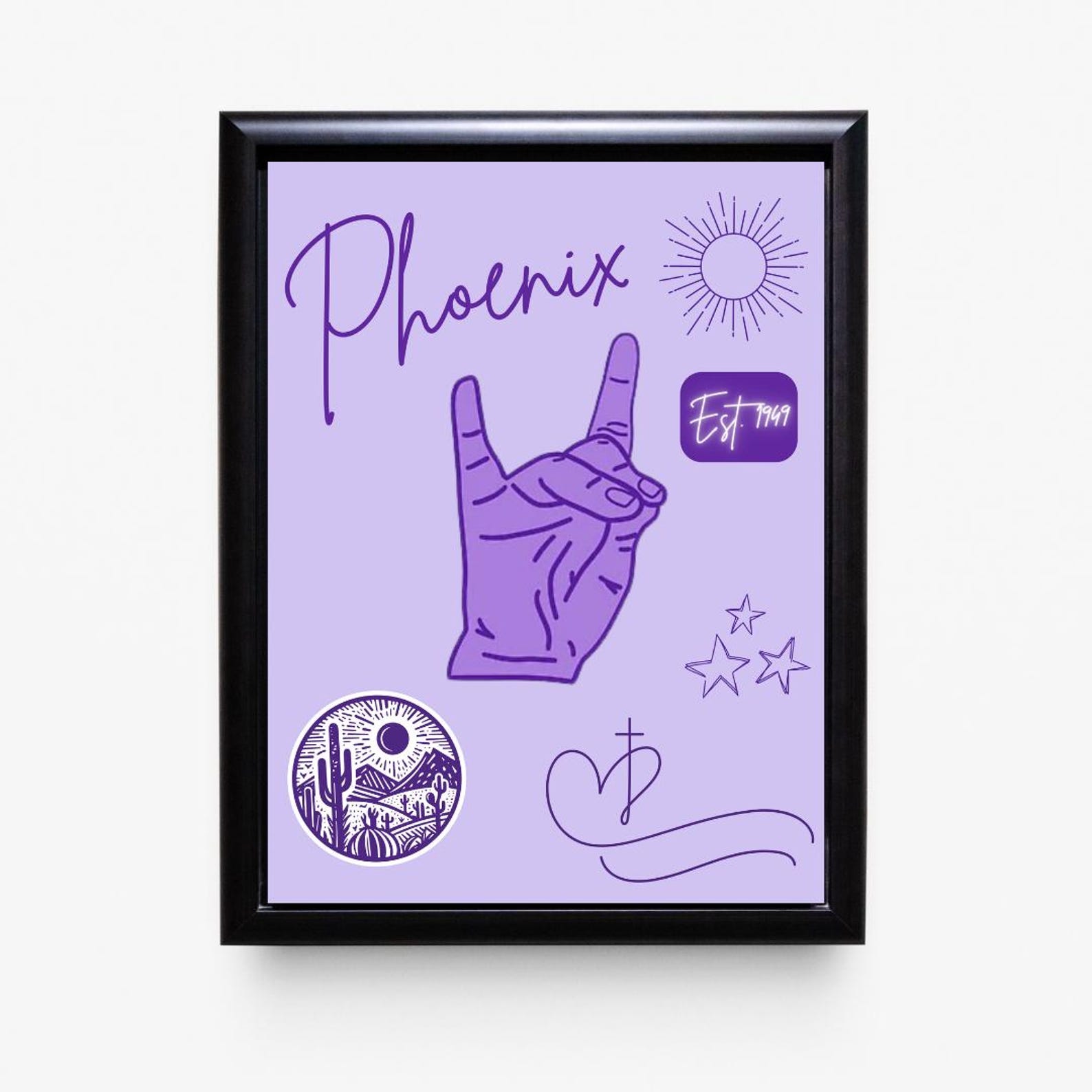 Gcu/grand Canyon University Dorm Wall Prints - Etsy