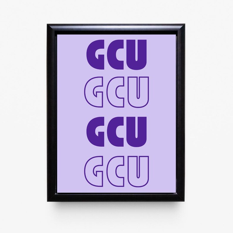 Gcu/grand Canyon University Dorm Wall Prints - Etsy