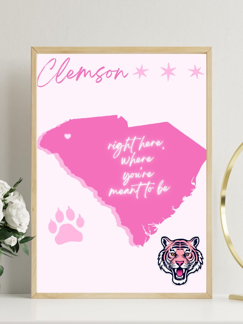 Custom College Wall Art for Dorm - Etsy