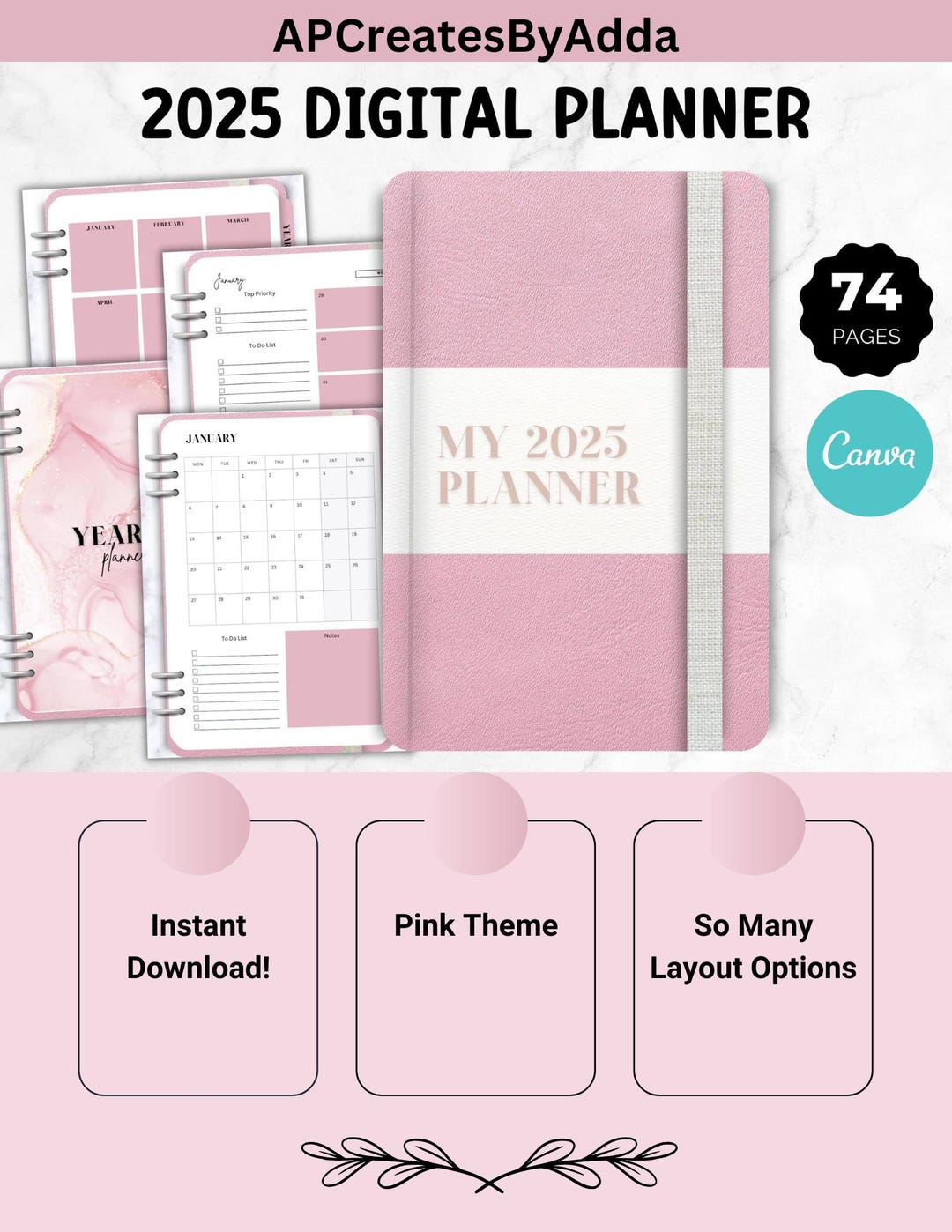 2025 Digital Planner - Etsy