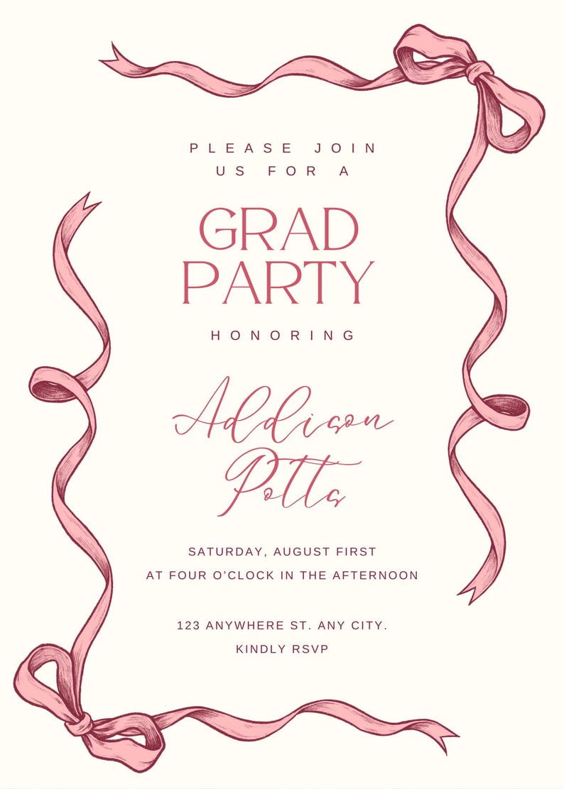Custom Graduation Party Cards - Etsy