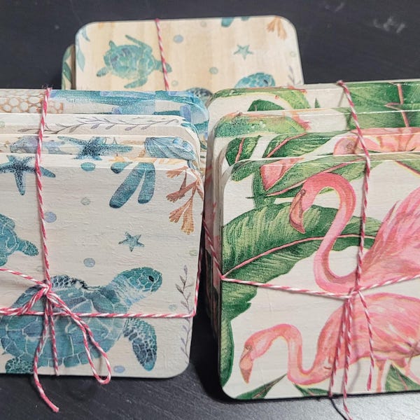 Decoupage Coasters - Etsy