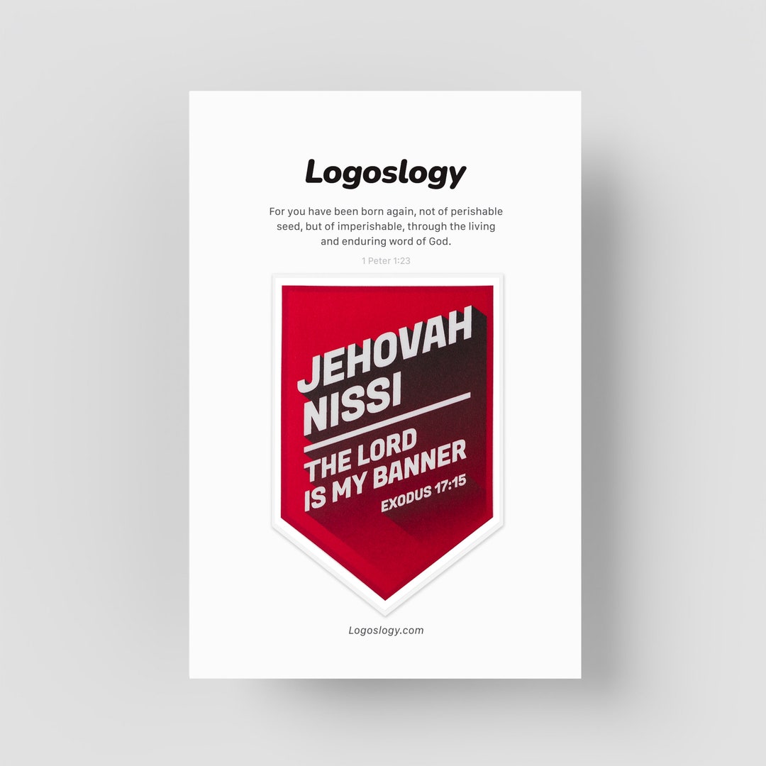 Jehovah Nissi Vinyl Banner Sticker - Etsy