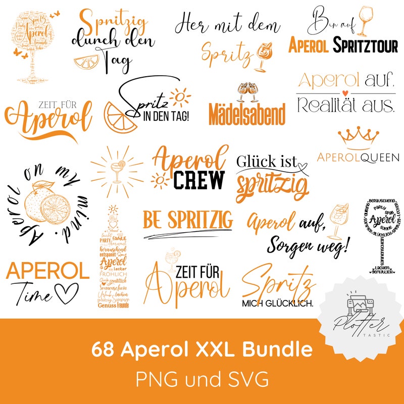 Aperol spritz plotterdatei - Etsy.de