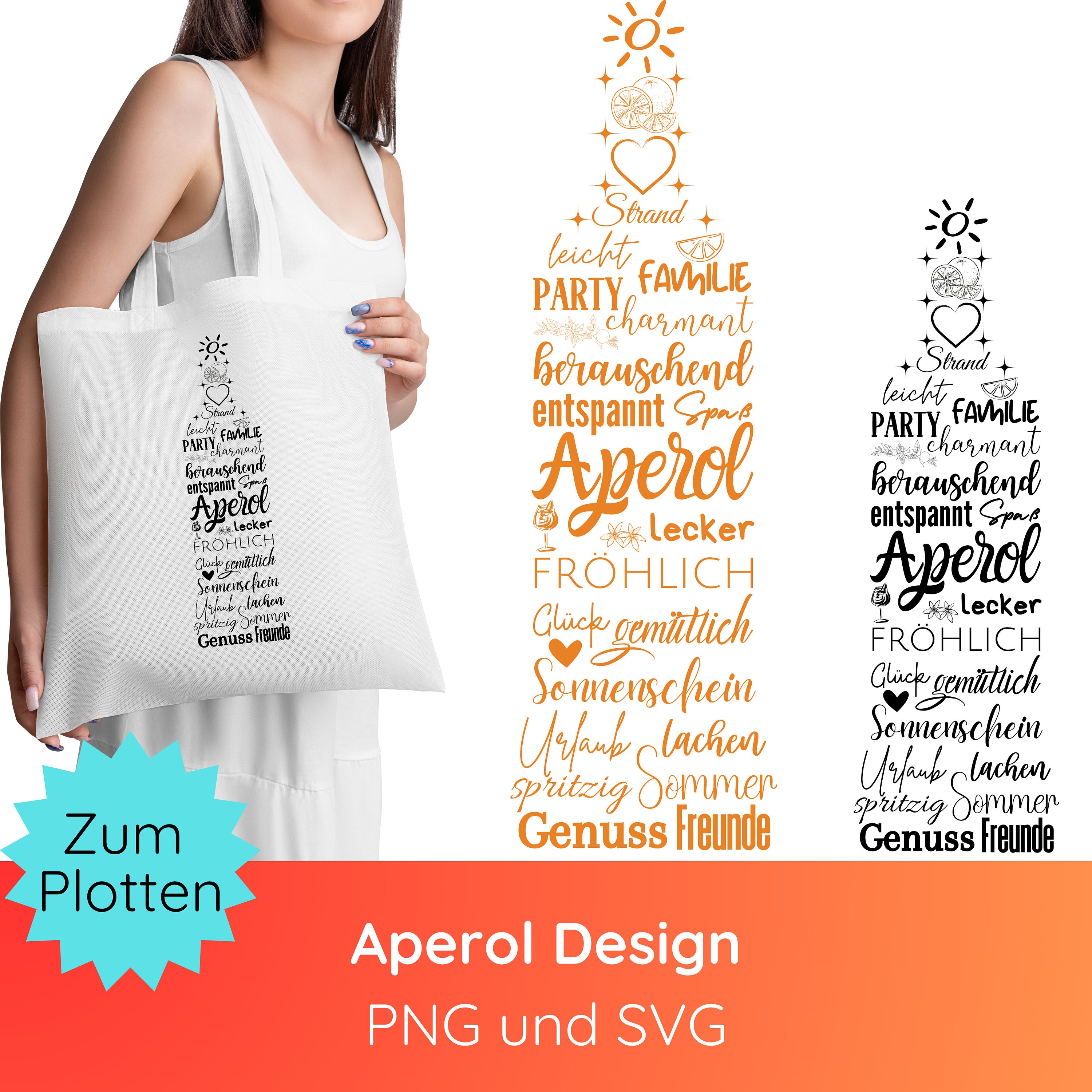 Aperol Flasche Deutsche Plotterdatei SVG PNG · Cricut Silhouette Studio · Drinking svg · Aperol ...