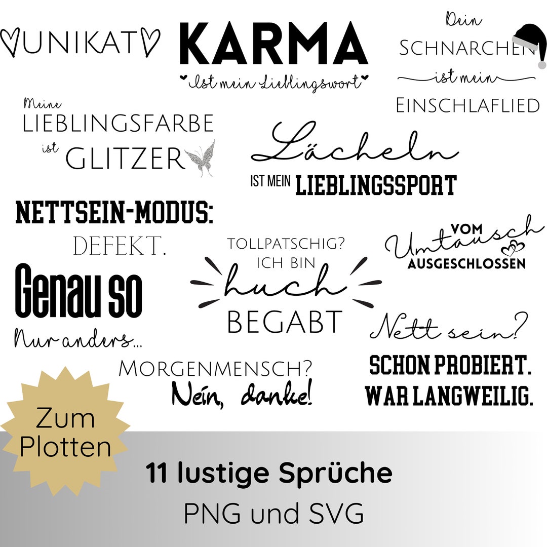 Plotterdatei für Shirts PNG SVG · Plotterdatei lustige Sprüche · Cricut ...