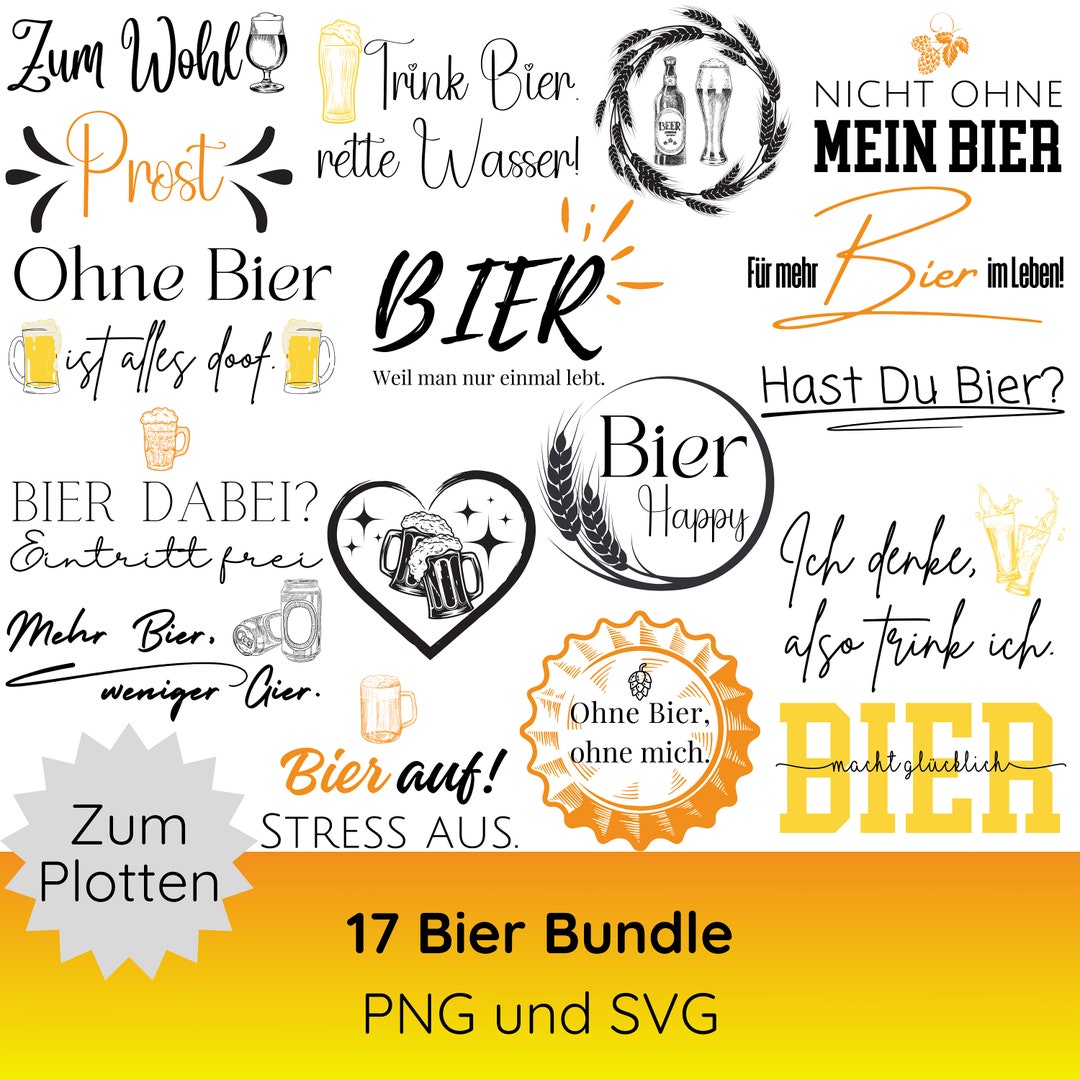 German Plotter File Beer Sayings SVG · Cricut Silhouette Studio ...