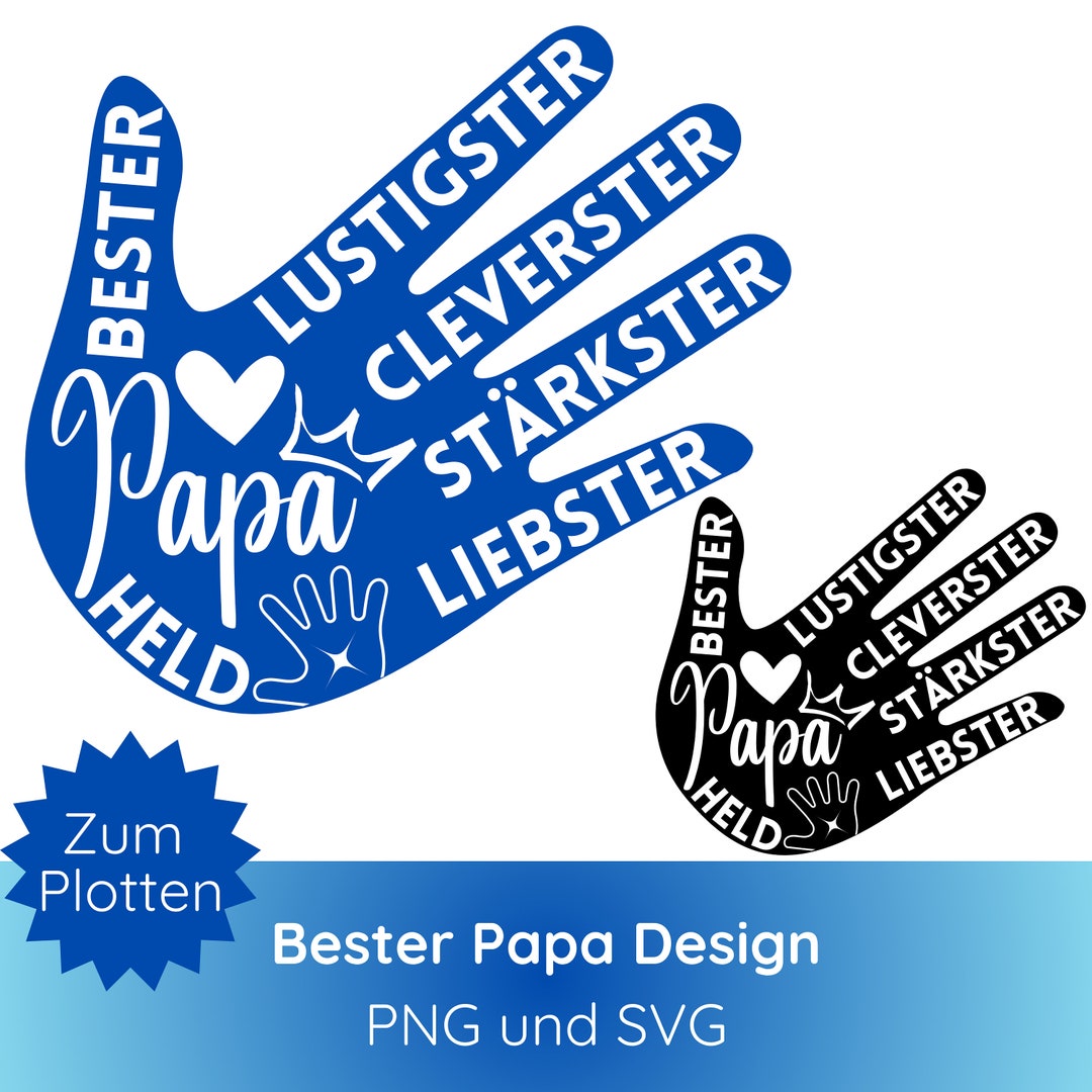 Bester Papa Plotterdatei SVG PNG Geschenk Papa Cricut Silhouette Studio Geschenk Mann Vatertag ...