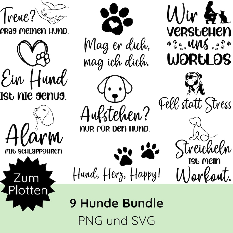 Plotterdatei Hund SVG PNG · Hundesprüche svg · Plotten Hunde · SVG Datei Hund · svg Hundespruch ...