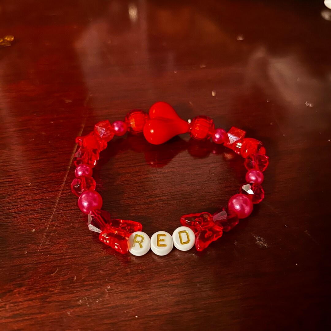 Taylor Swift Eras Tour Red Bracelet - Etsy