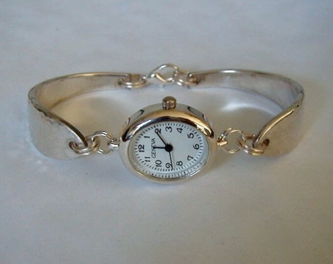 Silver Spoon Bracelet Watch Recycled Silverware Jewelry Lady - Etsy