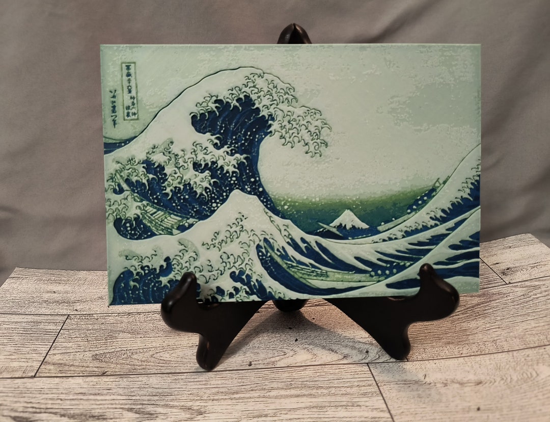 3D Printed Replica of the Great Wave by Hokusai - Etsy