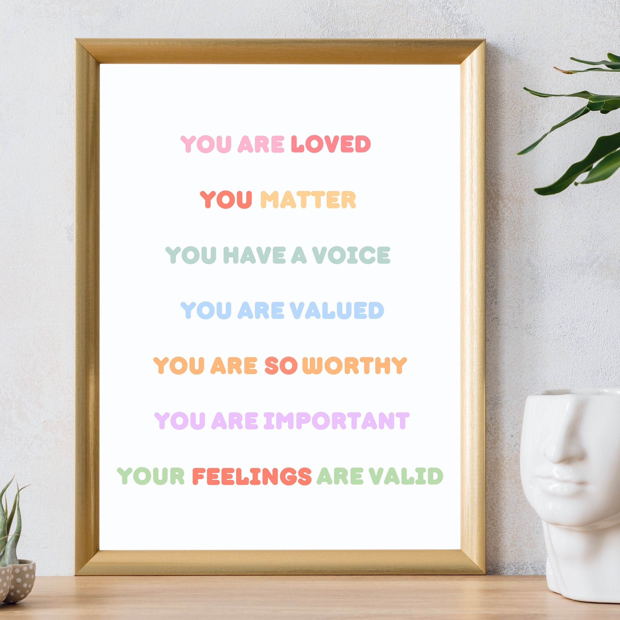 Affirmations for Kids, Classroom Posters, You Are Affirmations ...