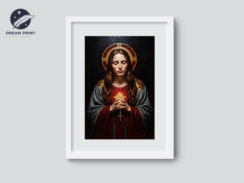 Mary Magdalene | Digital Download | Mosaic Artwork | Saint Mary ...