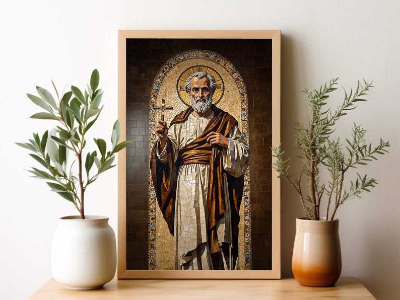 Saint Peter | Digital Download | Christian Artwork | St Peter the ...