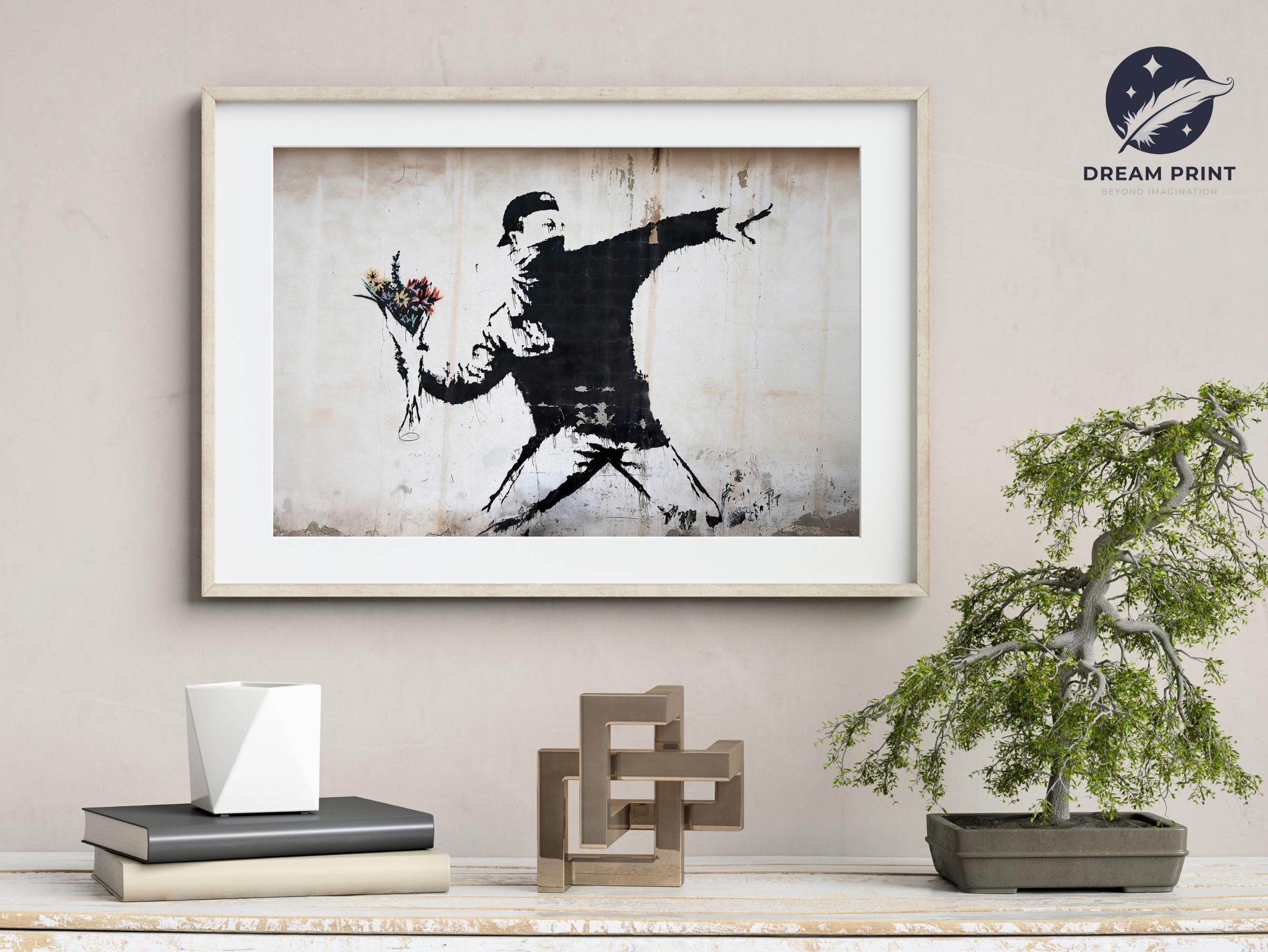 Banksy Flower Thrower | Digital Download | Banksy Art | Freedom ...
