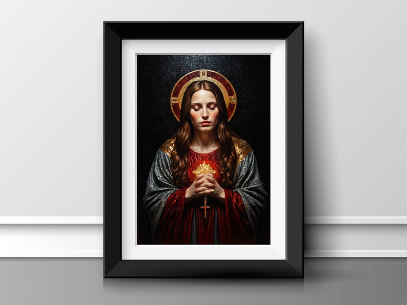 Mary Magdalene | Digital Download | Mosaic Artwork | Saint Mary ...