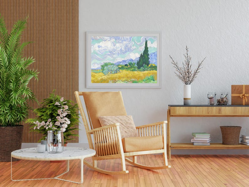 Wheatfield With Cypresses | Digital Download | Post Impressionism Art ...