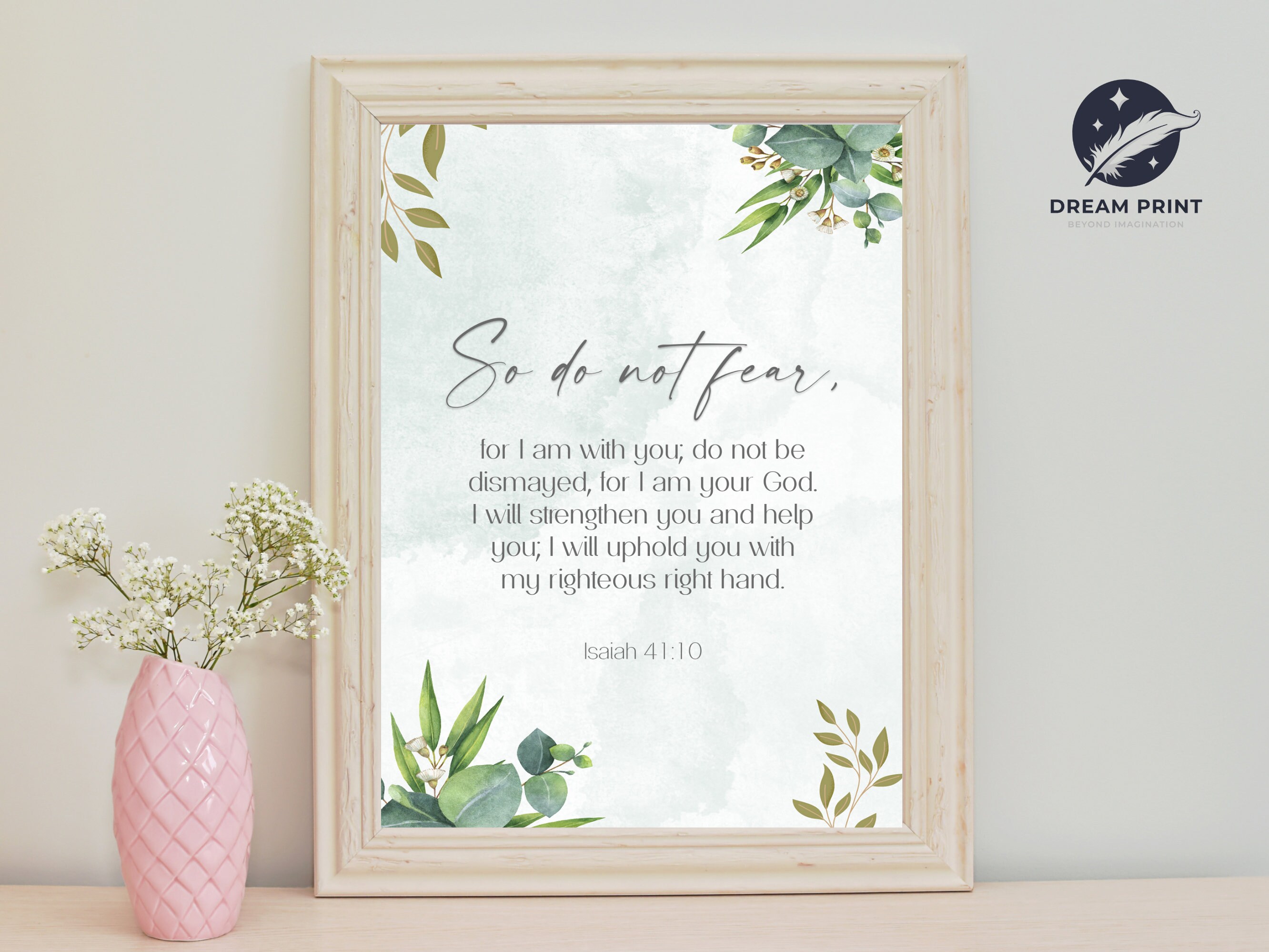 Isaiah 41 10 Digital Download Christian Artwork Bible Verse Wall Art ...