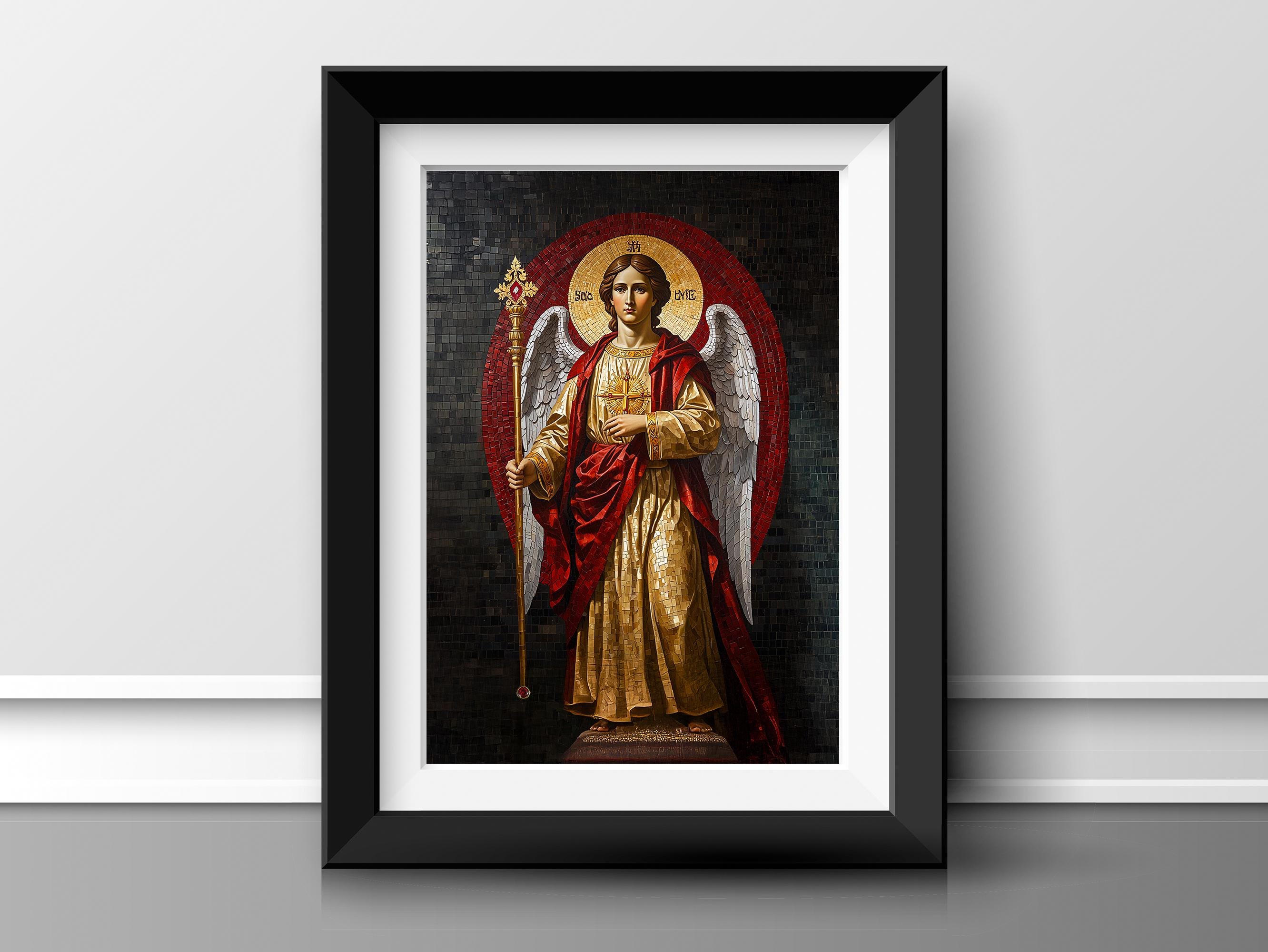 Saint Gabriel the Archangel | Digital Download | Mosaic Art | St ...