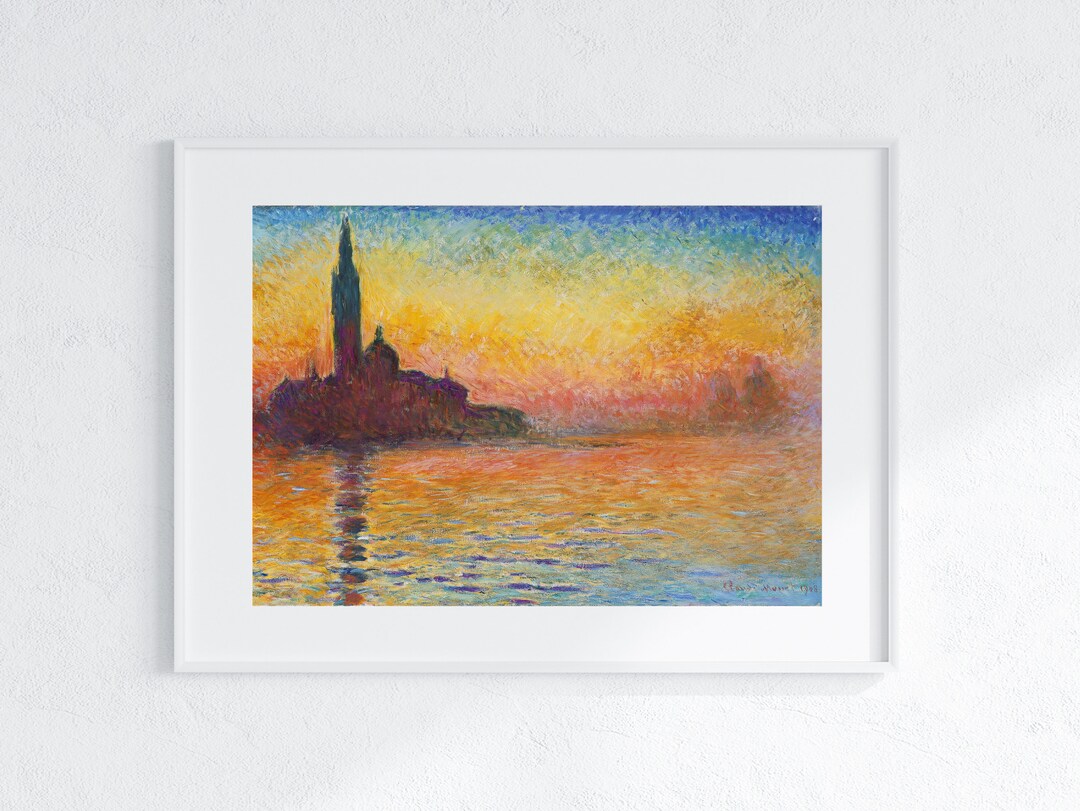 San Giorgio Maggiore at Dusk | Digital Download | Claude Monet | Venice ...