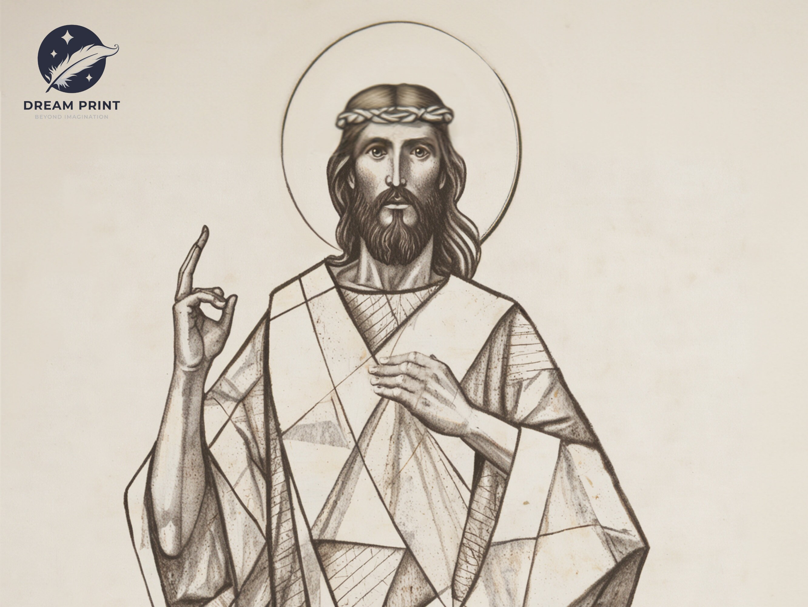 Jesus Drawing | Digital Download | Jesus Pencil Sketch | Jesus Christ ...