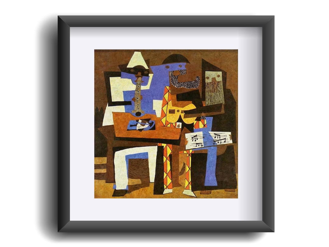 Three Musicians | Digital Download | Pablo Picasso | Cubism Artwork ...