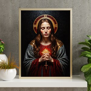 Mary Magdalene | Digital Download | Mosaic Artwork | Saint Mary ...