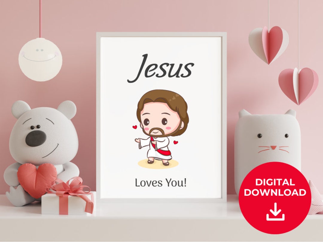Jesus Loves You | Digital Download | Modern Christian Art | Christian ...