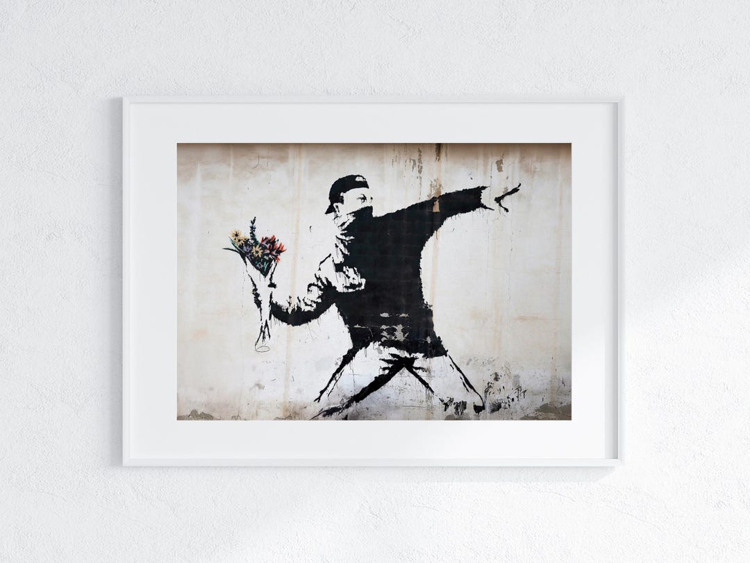 Banksy Flower Thrower | Digital Download | Banksy Art | Freedom ...