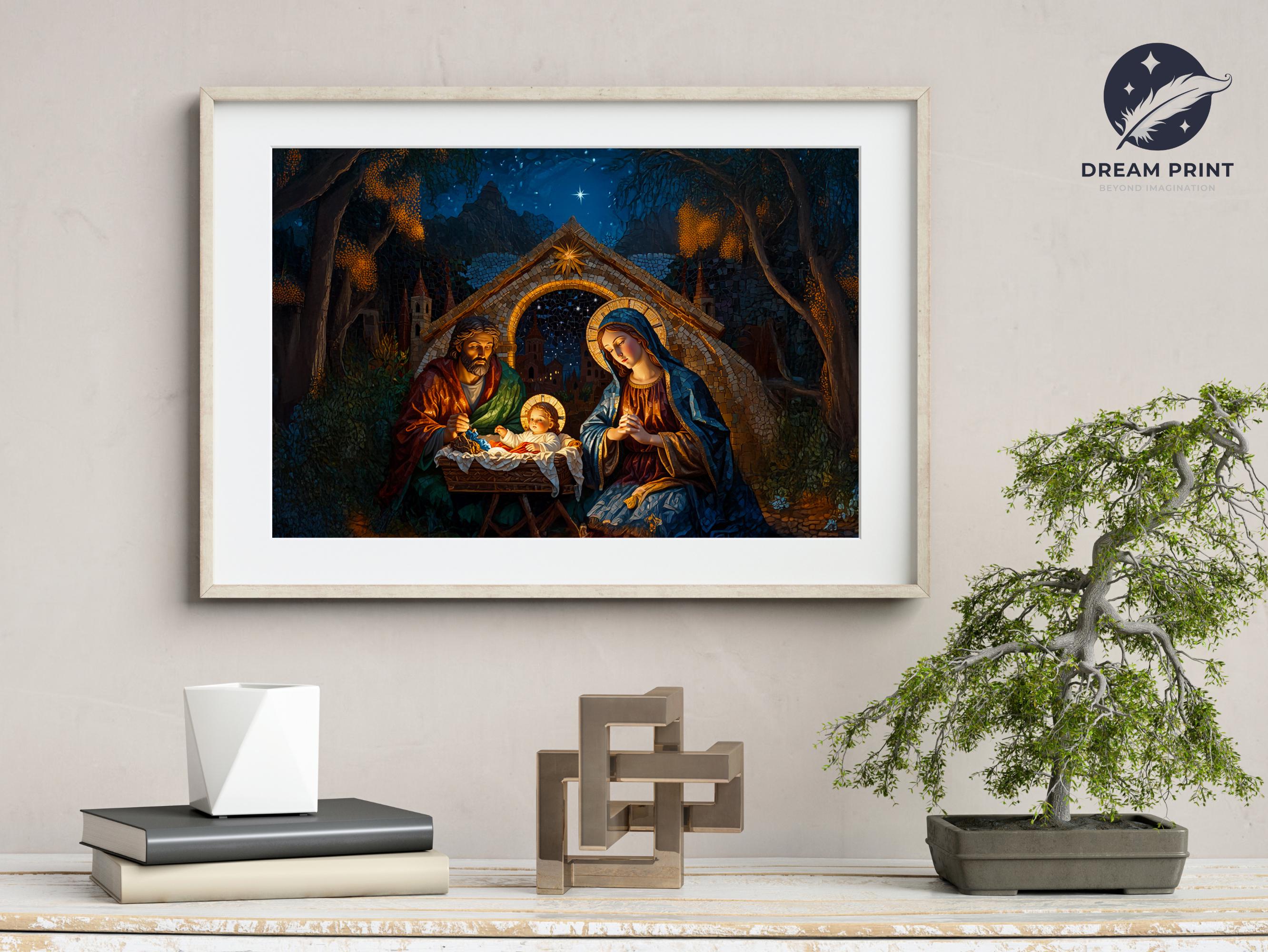Nativity Scene | Digital Download | Jesus Mary and Joseph | Christmas ...