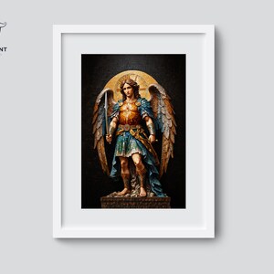 Saint Michael the Archangel | Digital Download | Mosaic Art | St ...