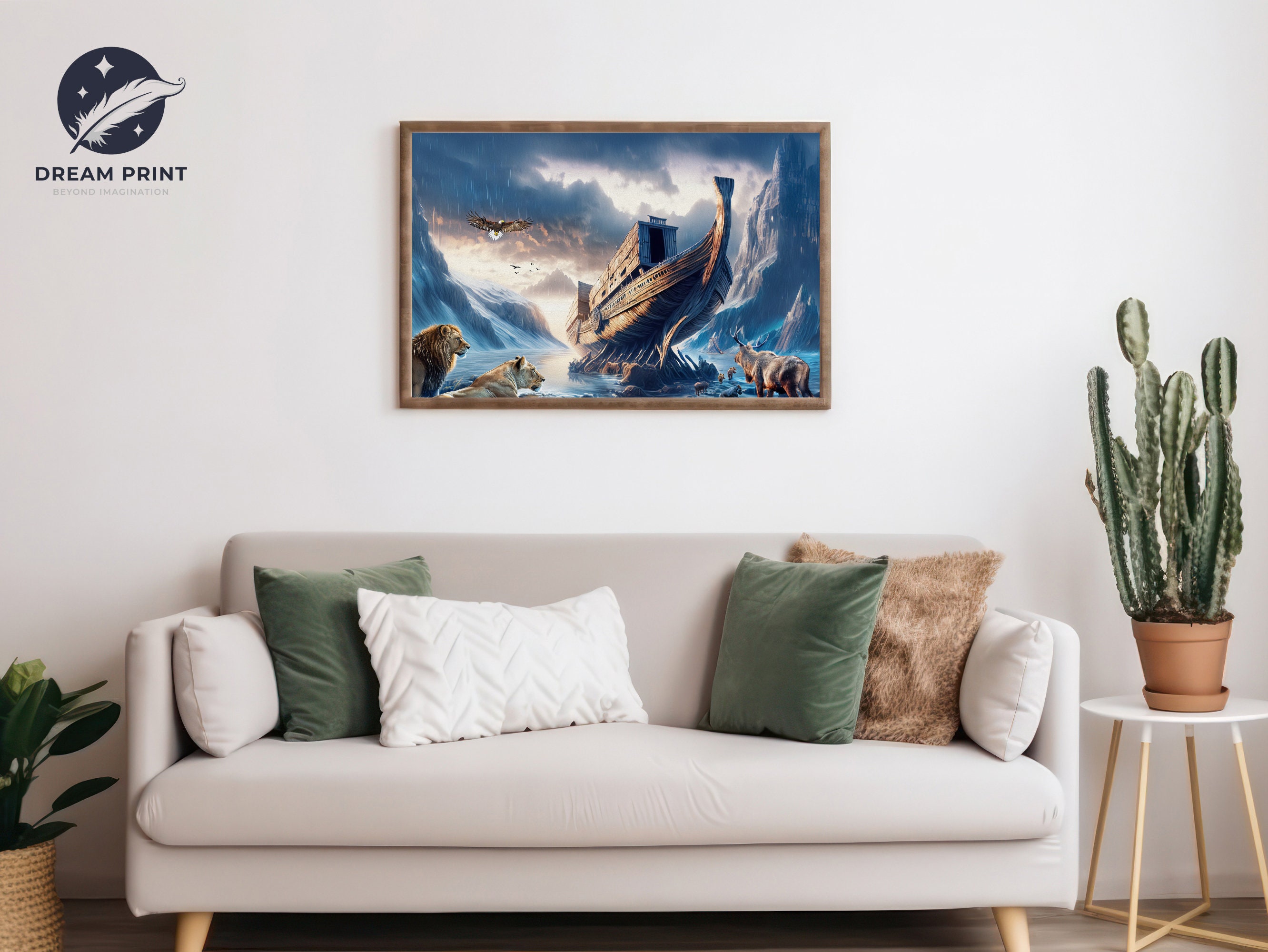 Noah's Ark | Digital Download | Noahs Ark | Noahs Ark Painting | Noahs ...