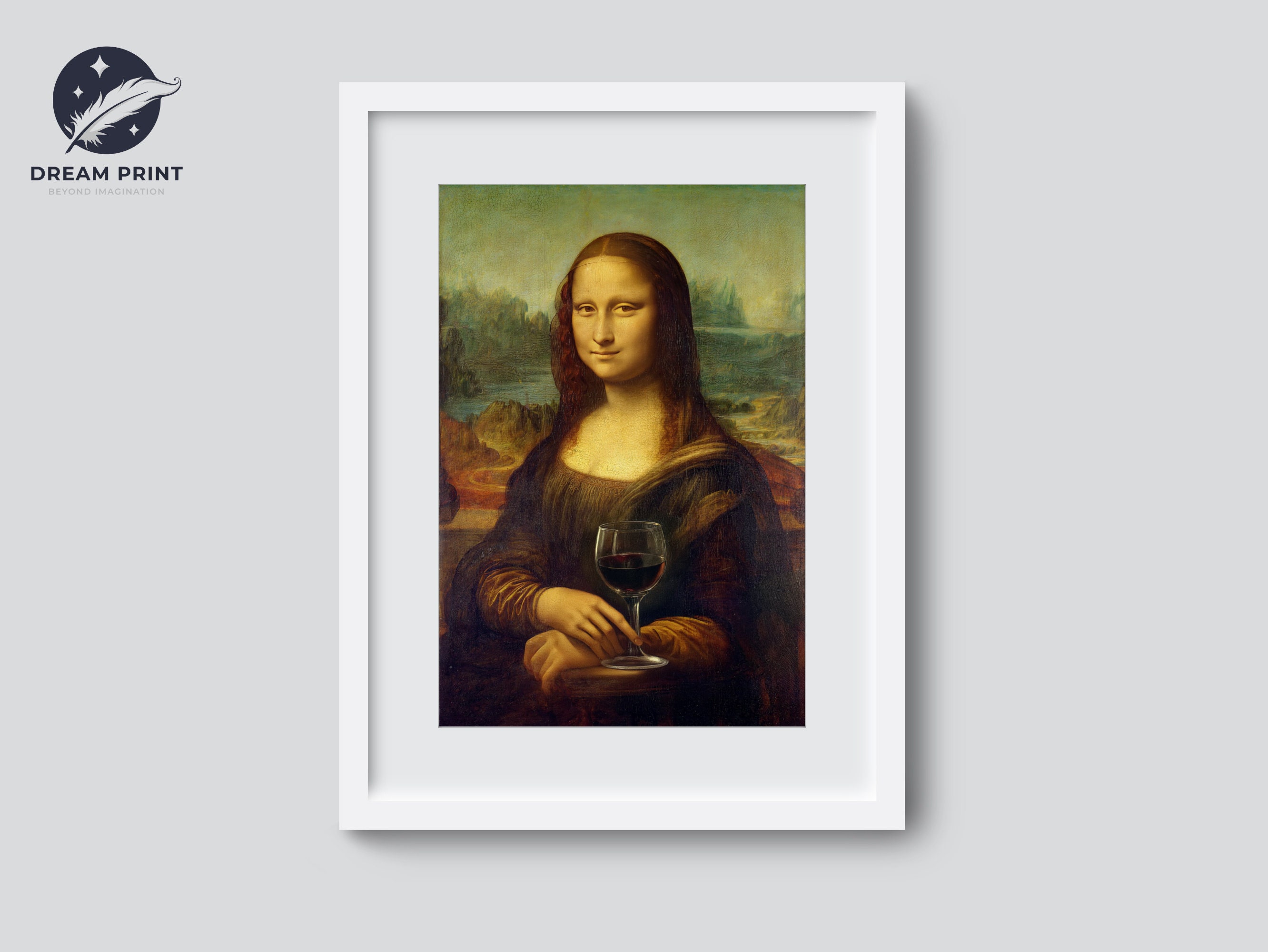 Mona Lisa Artwork | Digital Download | Mona Lisa Portrait | Leonardo Da ...
