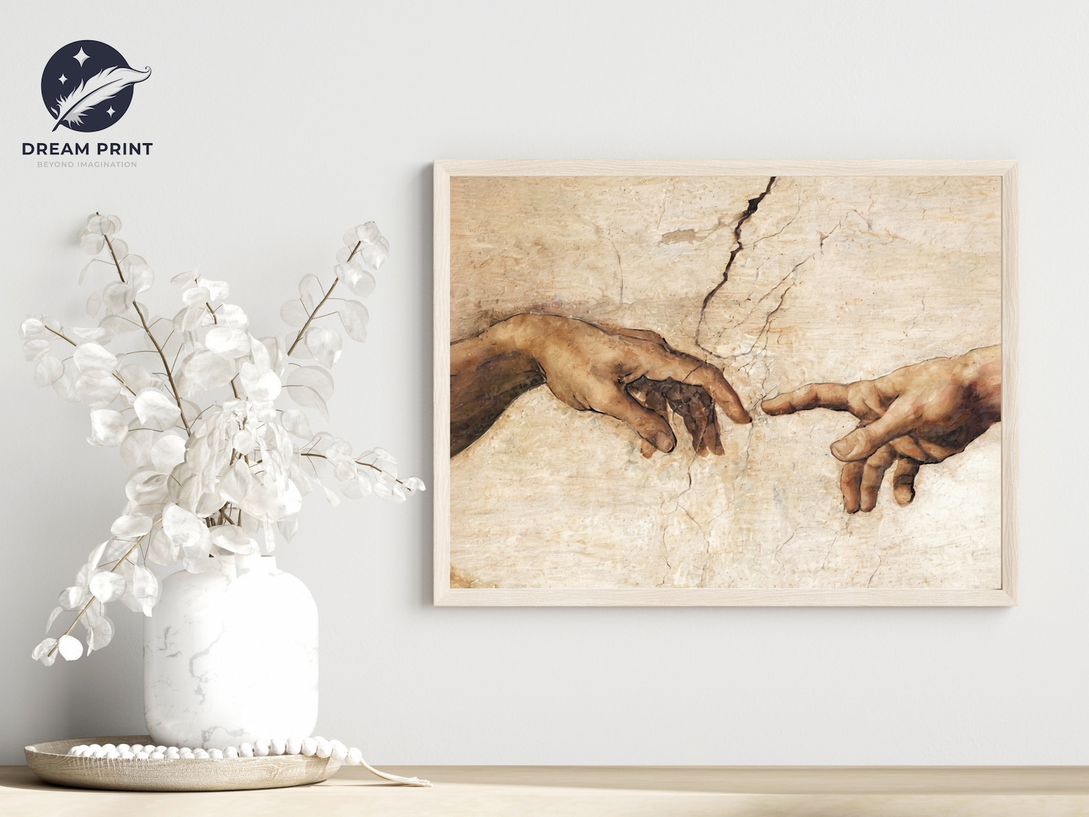 The Creation of Adam | Digital Download | Sistine Chapel Artwork ...