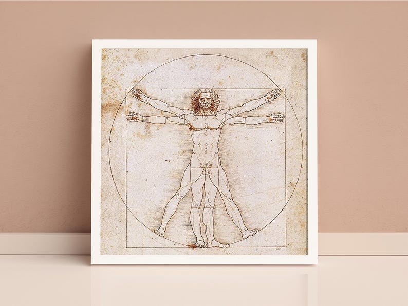 Vitruvian Man | Digital Download | Leonardo Da Vinci | Renaissance ...