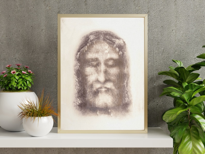 Jesus Face | Digital Download | Real Face of Jesus | Face of Christ ...