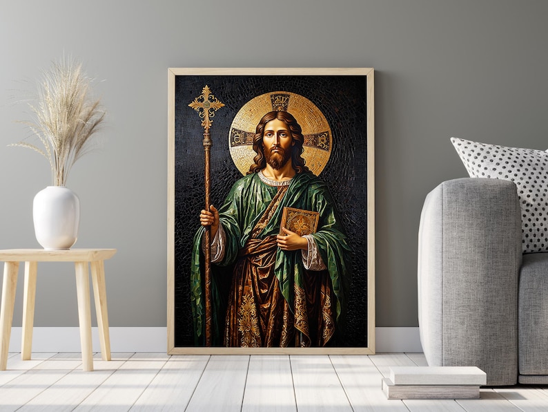 John the Baptist | Digital Download | Saint Artwork | Mosaic Artwork ...