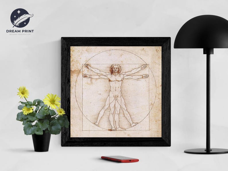 Vitruvian Man | Digital Download | Leonardo Da Vinci | Renaissance ...