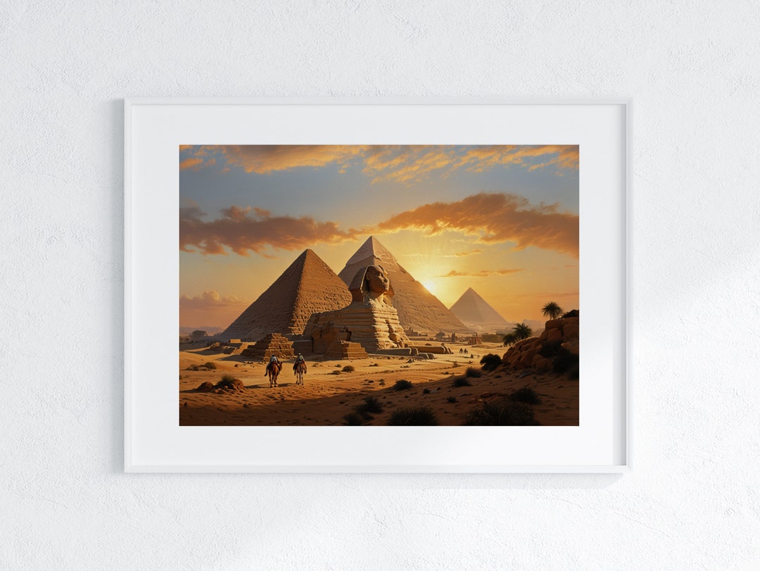 Pyramids of Giza | Digital Download | Ancient Egypt Artwork | Great ...