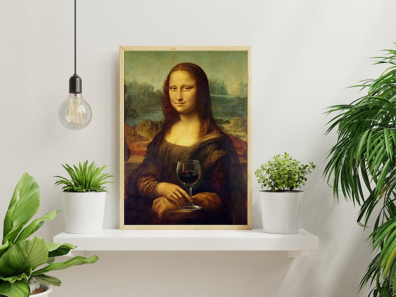 Mona Lisa Artwork | Digital Download | Mona Lisa Portrait | Leonardo Da ...