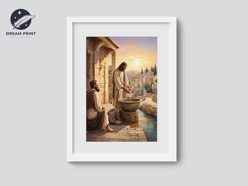 Jesus Washing Feet | Digital Download | John 13:7 | Jesus Washes Feet ...
