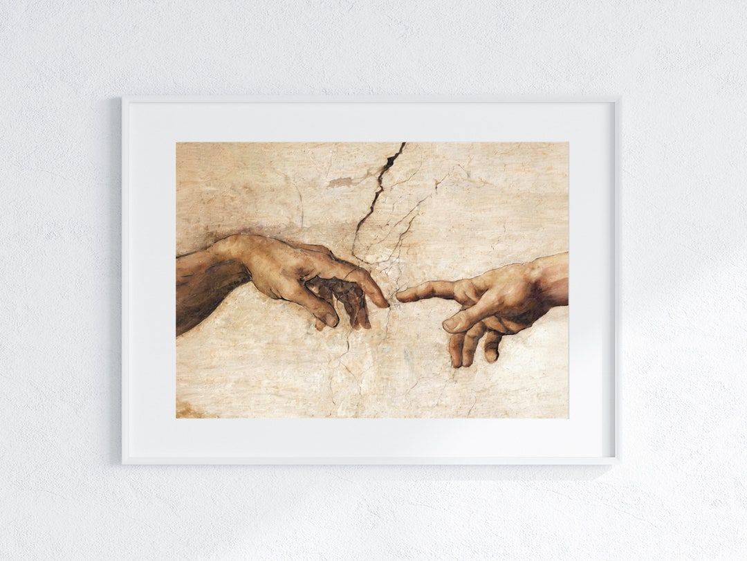 The Creation of Adam | Digital Download | Sistine Chapel Artwork ...