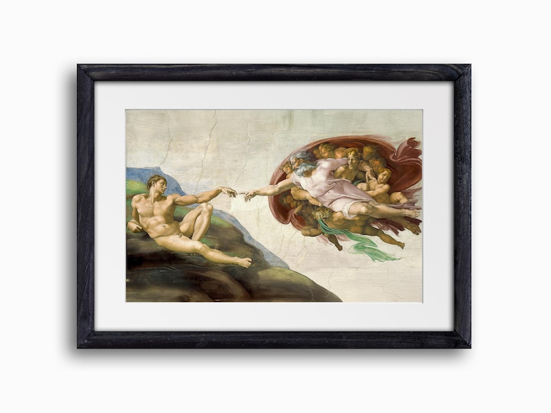 Creation of Adam | Digital Download | Sistine Chapel Artwork ...