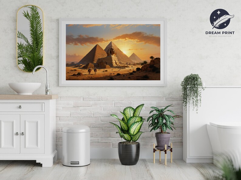 Pyramids of Giza | Digital Download | Ancient Egypt Artwork | Great ...