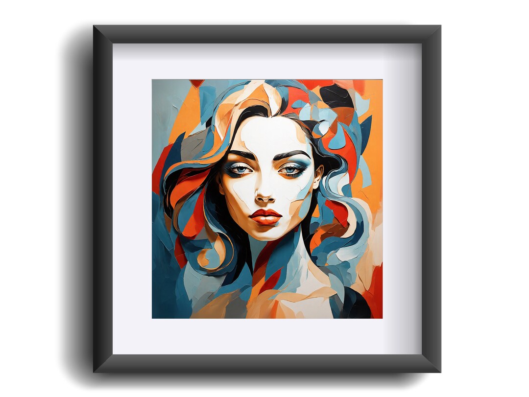 Cubist Portrait | Digital Download | Cubism Art | Pablo Picasso ...