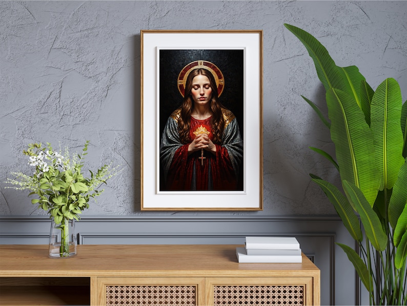 Mary Magdalene | Digital Download | Mosaic Artwork | Saint Mary ...