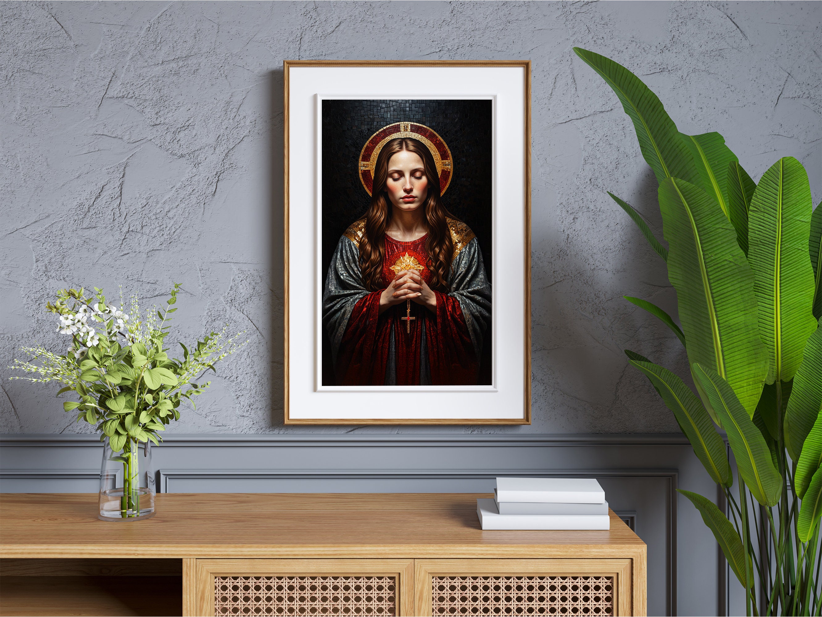 Mary Magdalene | Digital Download | Mosaic Artwork | Saint Mary ...